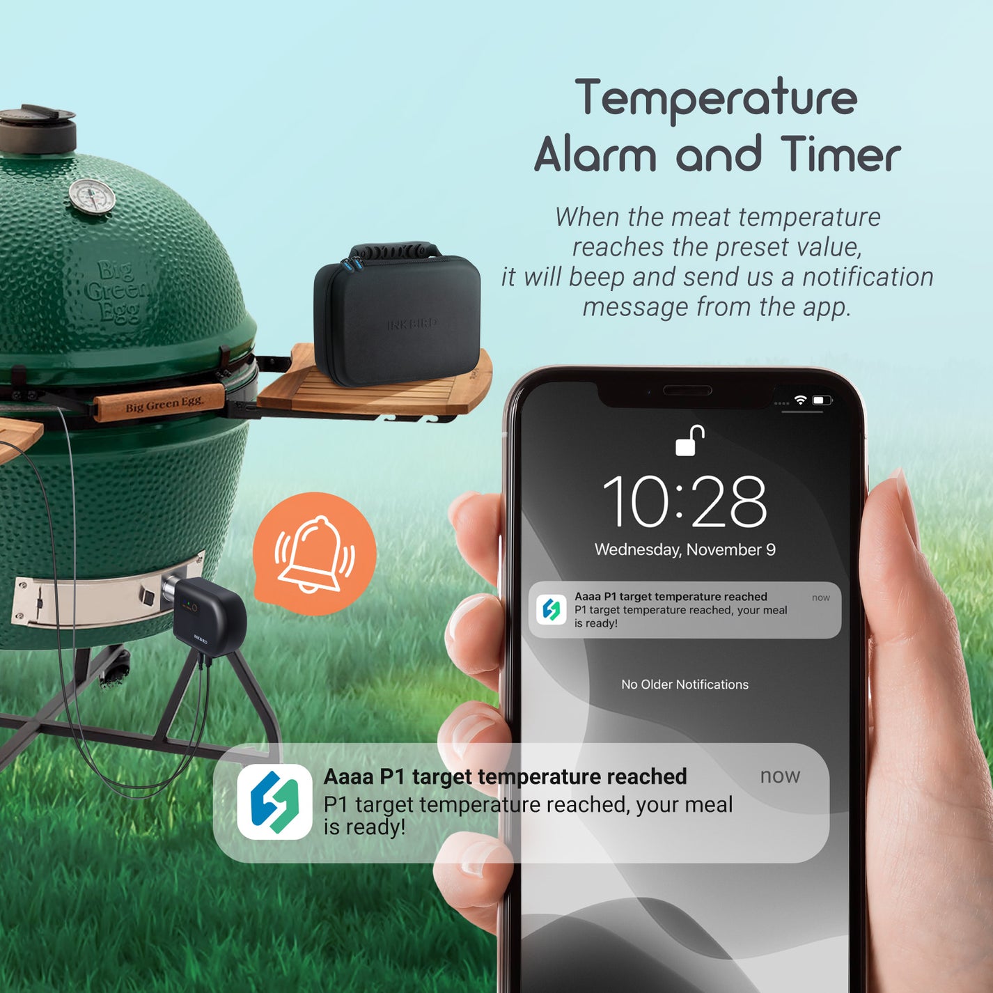 INKBIRD ISC-027BW Wi-Fi Bluetooth BBQ Automatic Smoker Fan Controller ...